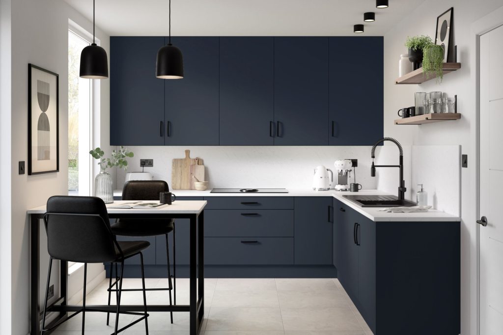 Tribeca Kitchen in Superior Matt Indigo | Kitchen Trend