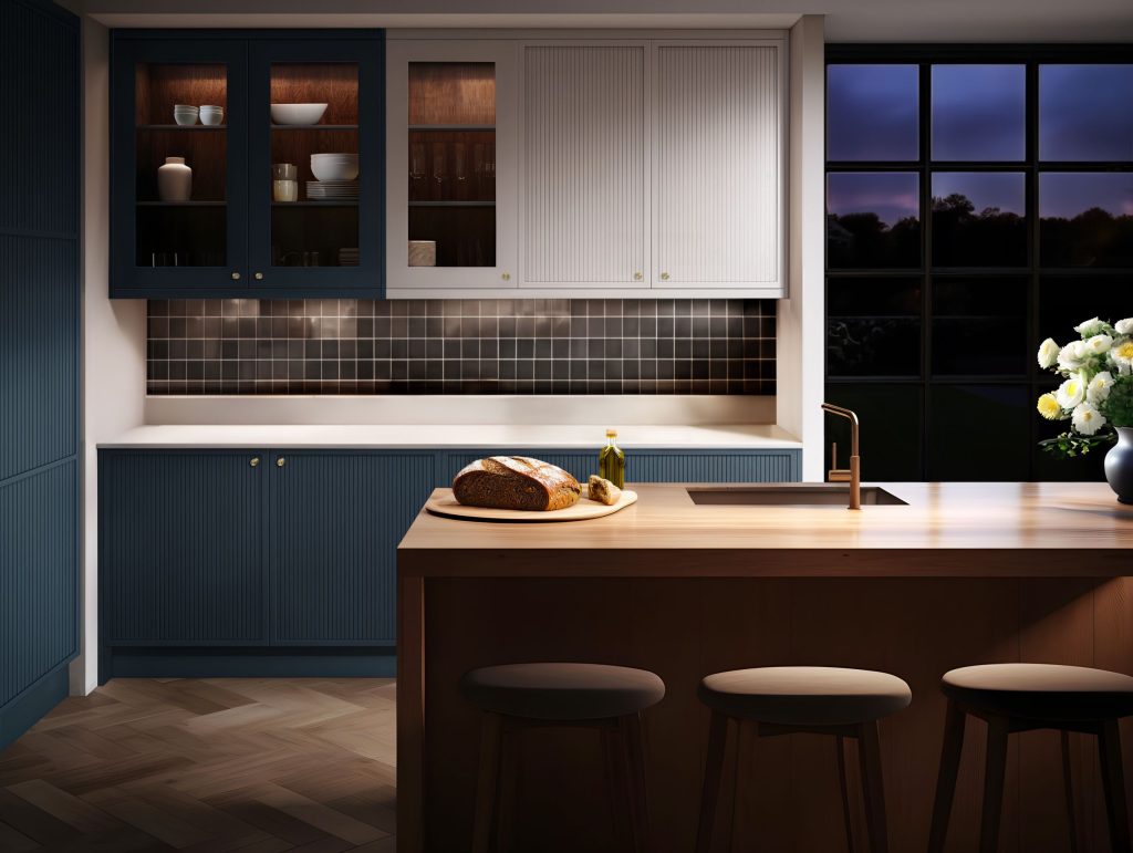 Holmbury Kitchen with Reeded Panels | Kitchen Trend